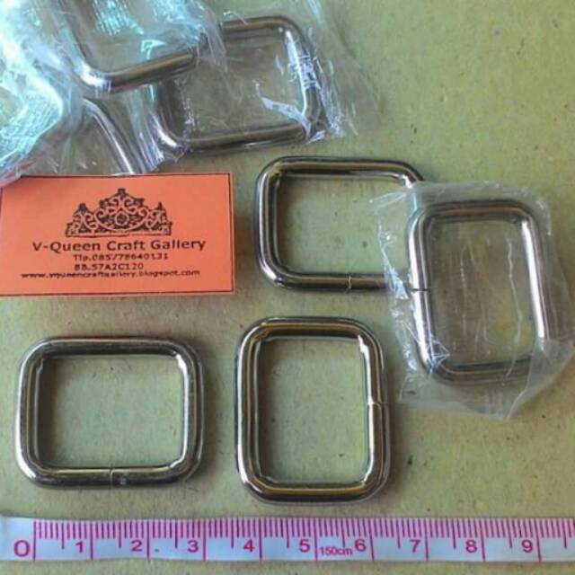 Jual (1pc) Ring persegi 2,5cm nikel tebal | Shopee Indonesia