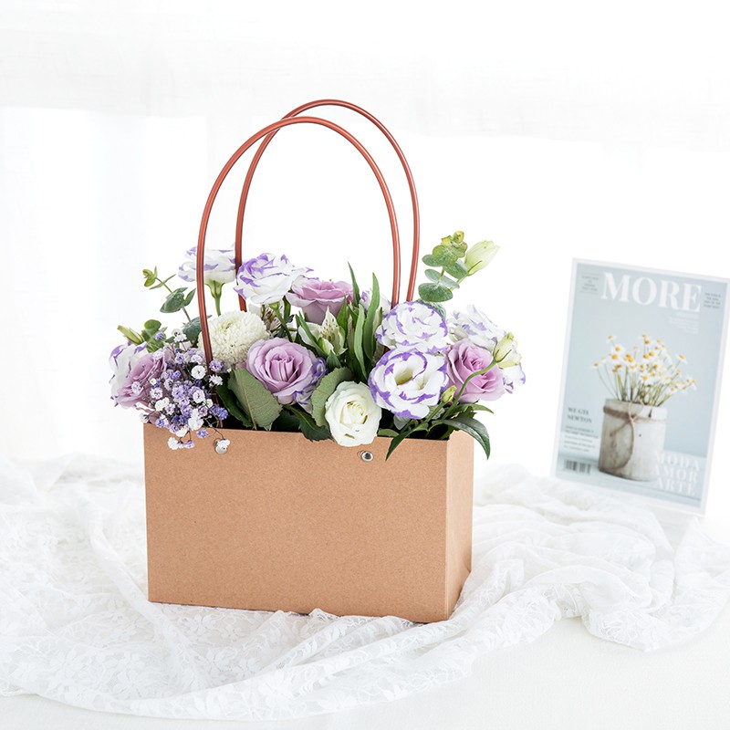 Jual Paper Bag Bunga Kotak Persegi Panjang / Kotak Bunga Tahan Air ...