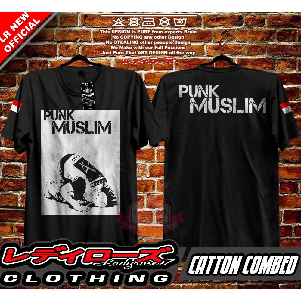 Jual KAOS HITAM PUNK MUSLIM LENGAN PENDEK | Shopee Indonesia