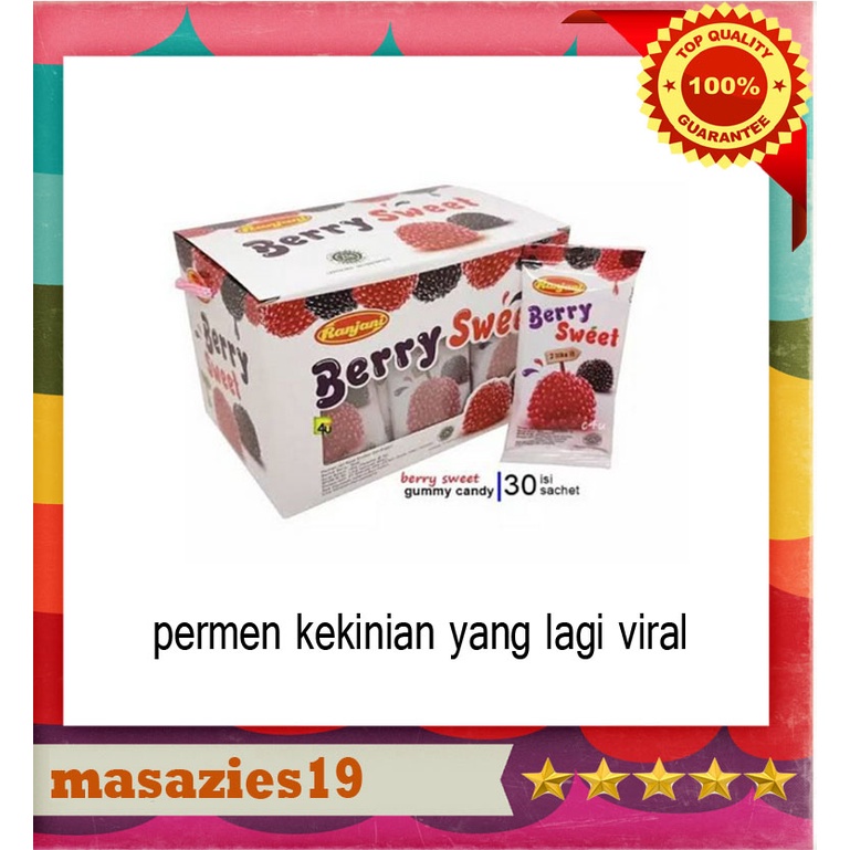 Jual Permen Ranjani Berry Sweet Permen Jelly Rasa Strowbery dan Anggur ...