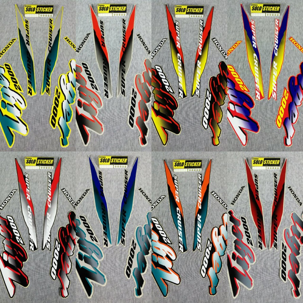 Jual Striping Sticker Standar Motor Honda Tiger 2000 | Shopee Indonesia