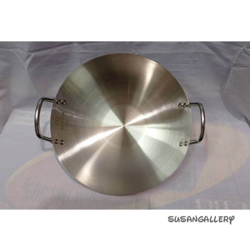 Jual Wajan Stainless Ganom Diameter 34 cm | Shopee Indonesia