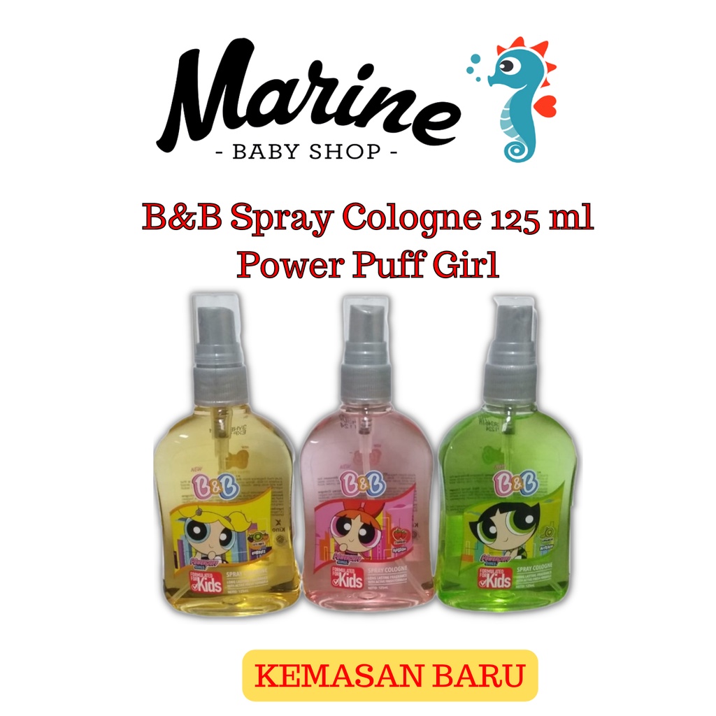 Jual B&B Kids Spray Cologne Powerpuff Girls 125 ml aroma wangi dan ...