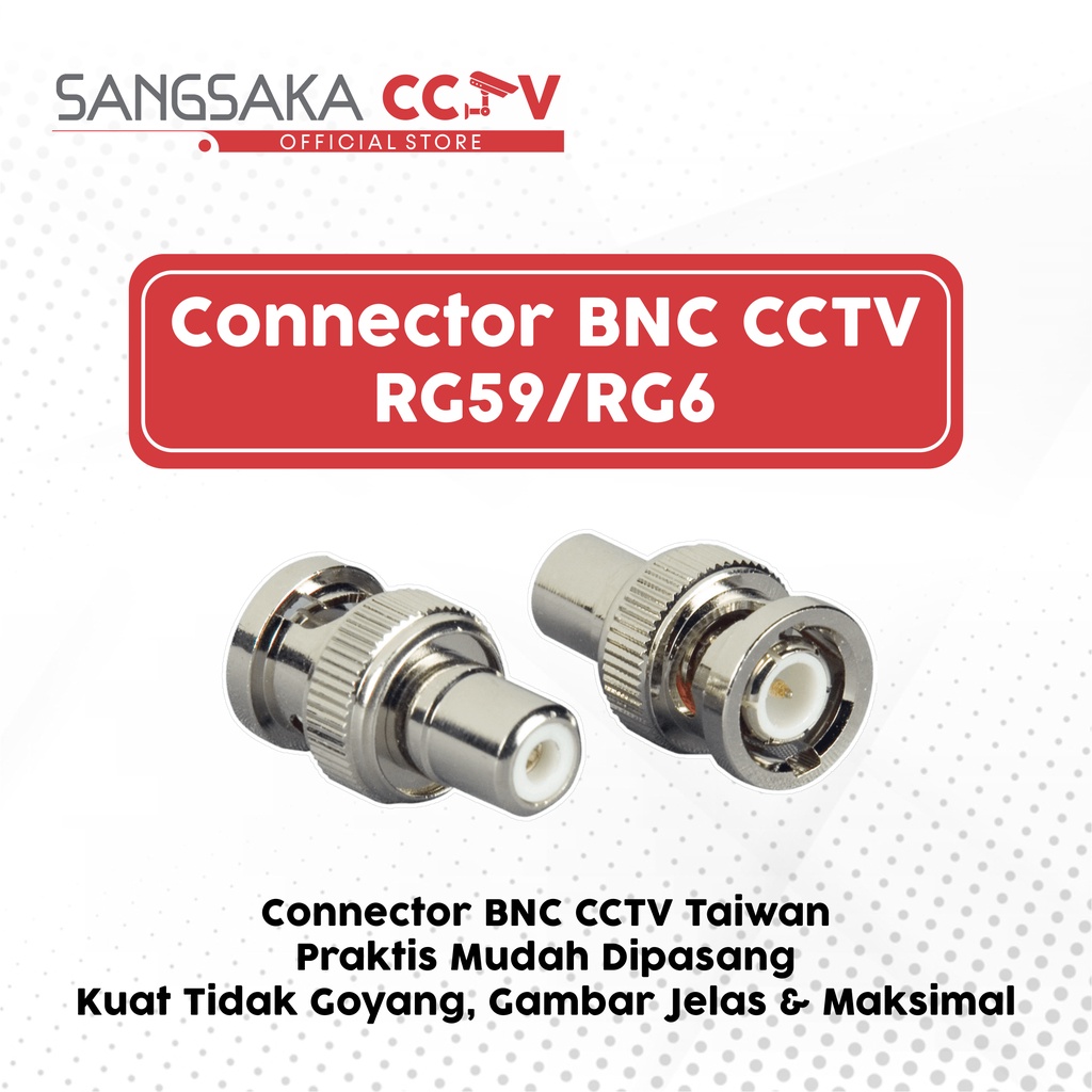 Jual Jack Konektor BNC CCTV Drat Taiwan | Shopee Indonesia