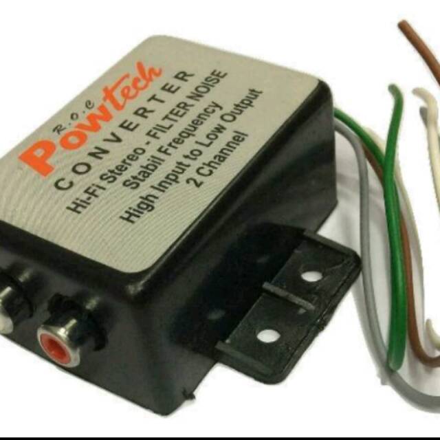 Jual CONVERTER POWTECH 2CHANNEL HI-FI HIGH INPUT LOW OUTPUT(FILTER ...