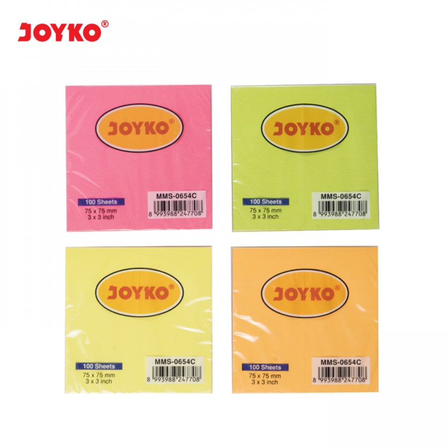 Jual Sticky Notes Joyko MMS - 0654C Memo Stick 4 Warna - SHSNP | Shopee ...