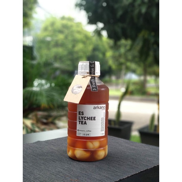 Jual Arkano Es Lychee Tea 1 literan | Shopee Indonesia