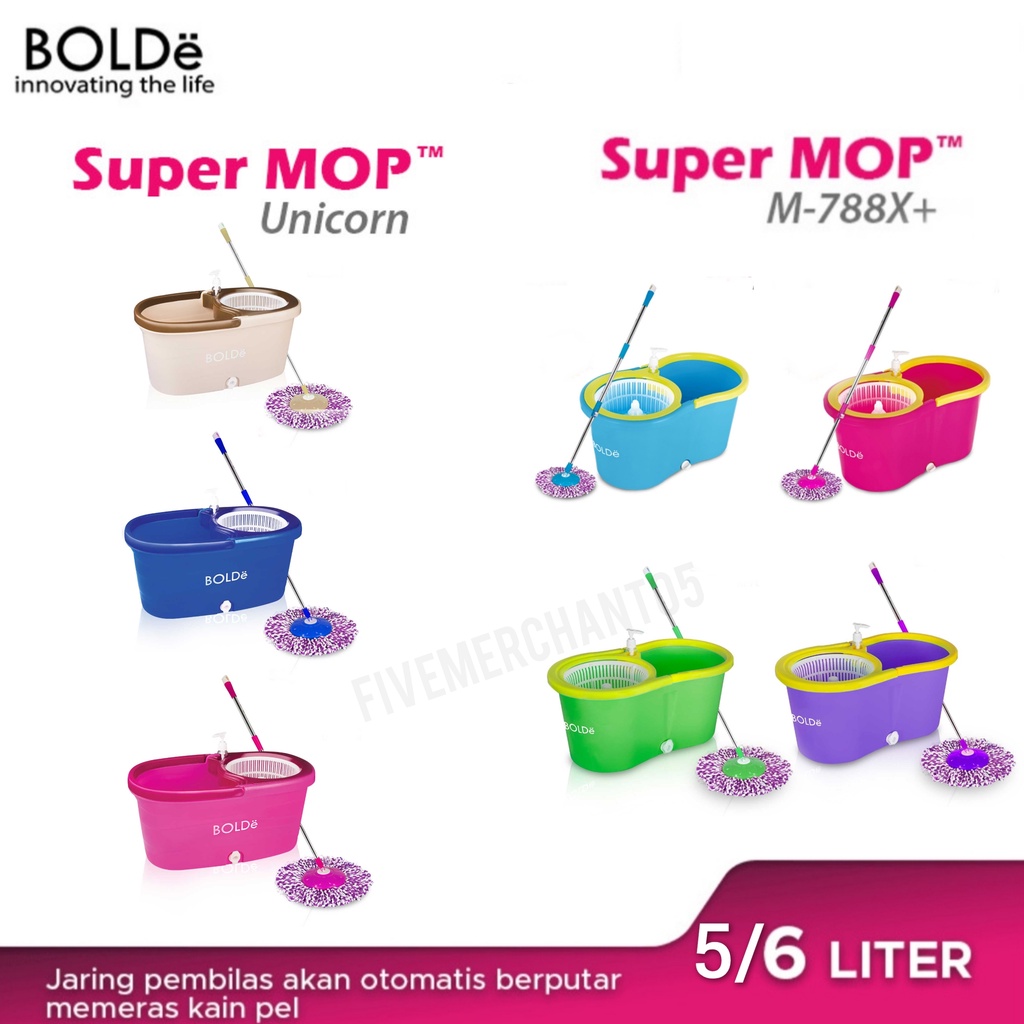 Jual Alat Pel Bolde Super Mop M 788 X + Botol Pewangi Alat Pel Putar ...