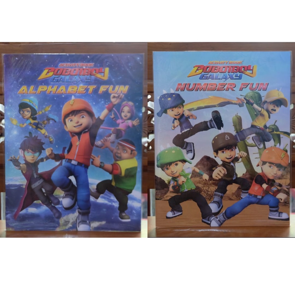Jual BOBOIBOY GALAXY NUMBER ALPHABET FUN - Buku Aktivitas Anak Number ...