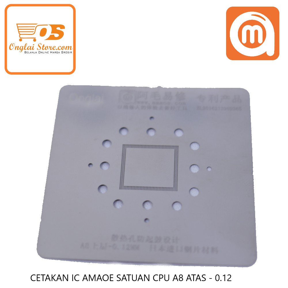 Jual CETAKAN IC BGA AMAOE CPU A8 ATAS - 0.12 | Shopee Indonesia