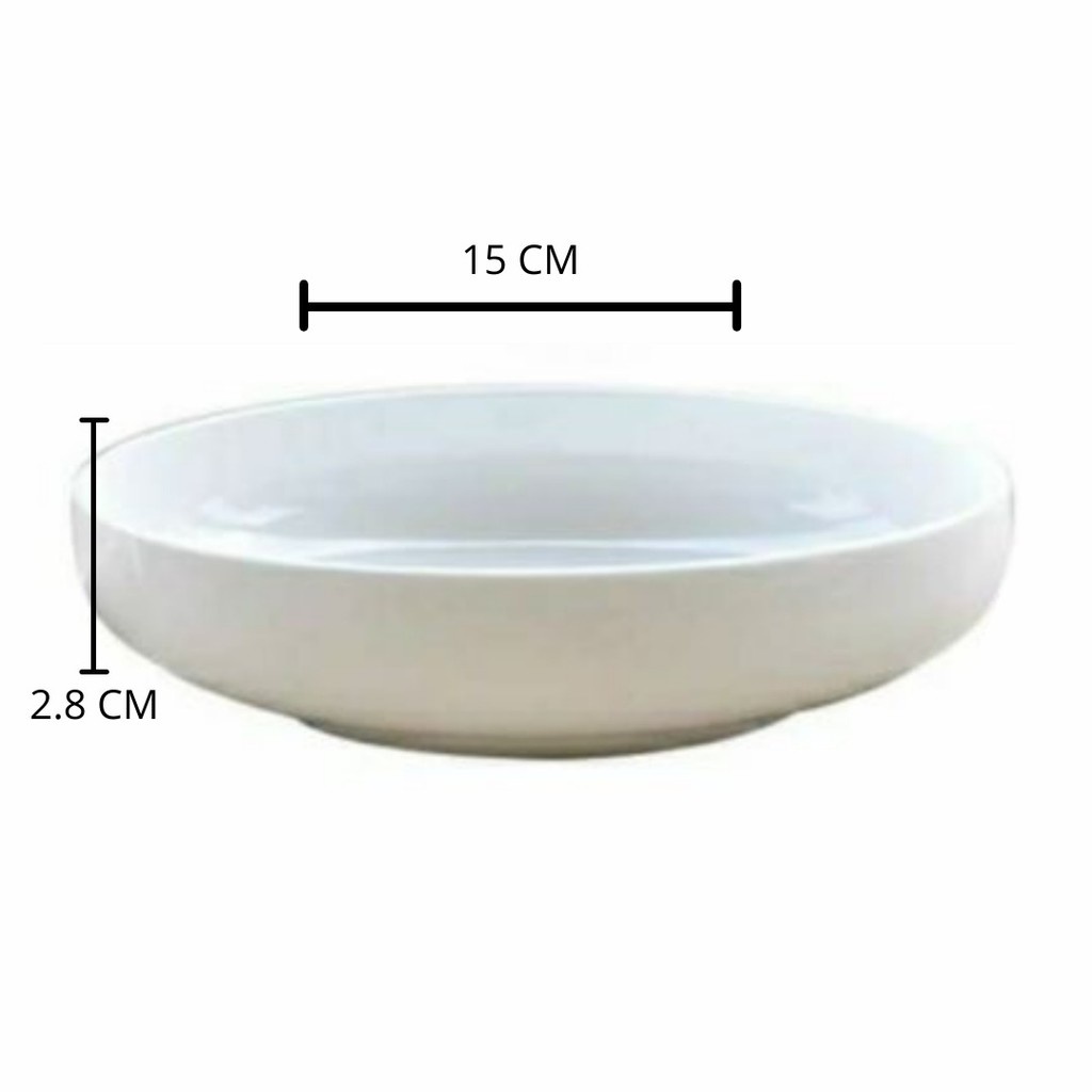 Jual Piring Keramik Rata/Cembung 15cm | Shopee Indonesia