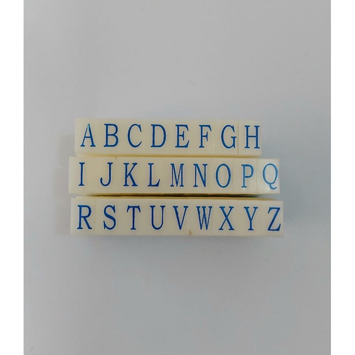 Jual Stempel Karet Motif Huruf Alfabet S1 Stempel Huruf Rakitan (20mm ...