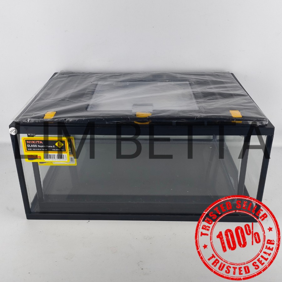 Jual (GOJEK / GRAB ONLY) AQUARIUM REPTILE NIKITA 2 SET (M&L)/ GEX REPTILE | Shopee Indonesia