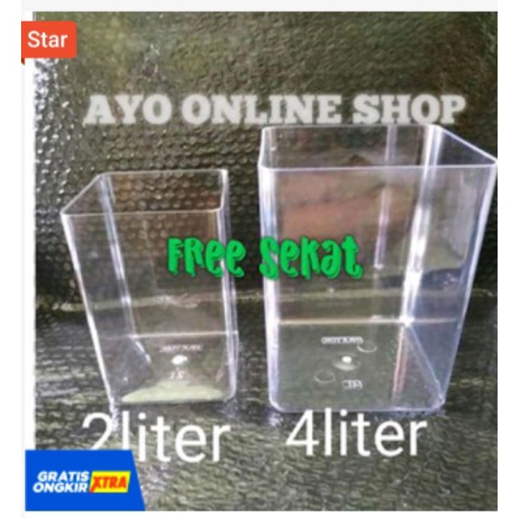 Jual toples cupang soliter Akrilik Merk Paxton 2 liter dan 4 liter ...