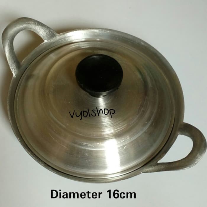 Jual Wajan kue ape 16cm+tutup/wajan cucur/wajan mini/kuali kecil ...