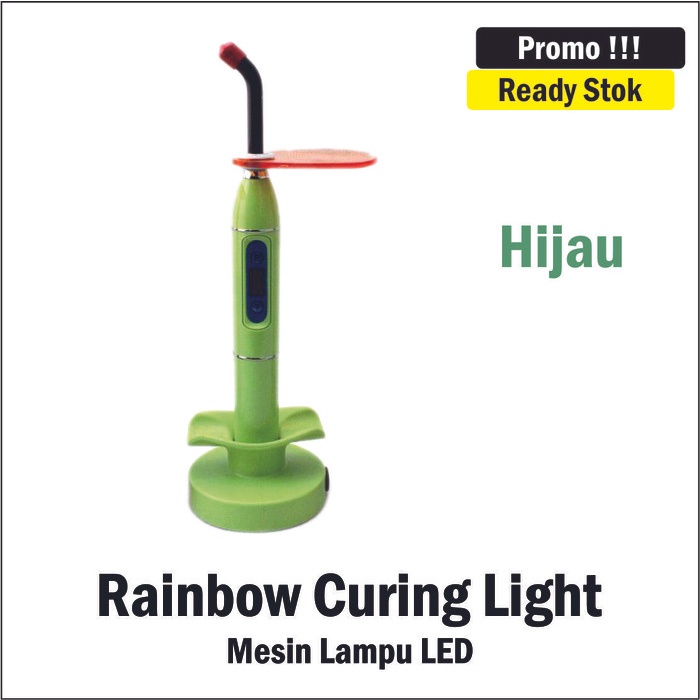 Jual Dental Rainbow Curing Light Mesin Lampu LED Wireless - Hijau ...