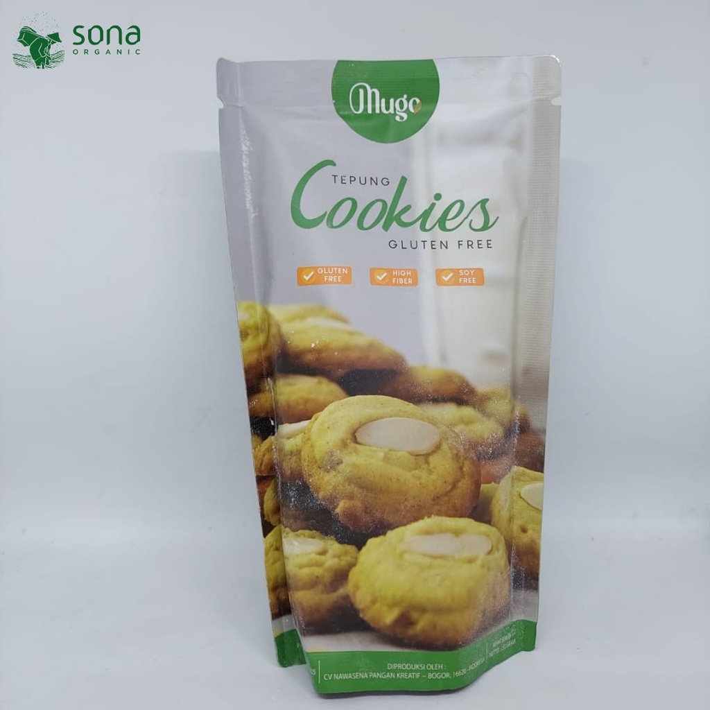 Jual Tepung Cookies Gluten Free 250gr - Mugo - Tepung Premix Cookies ...