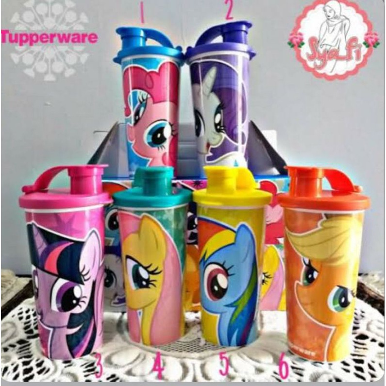 Jual Pony Tumbler Tupperware (1), tempat minum lucu untuk anak | Shopee ...