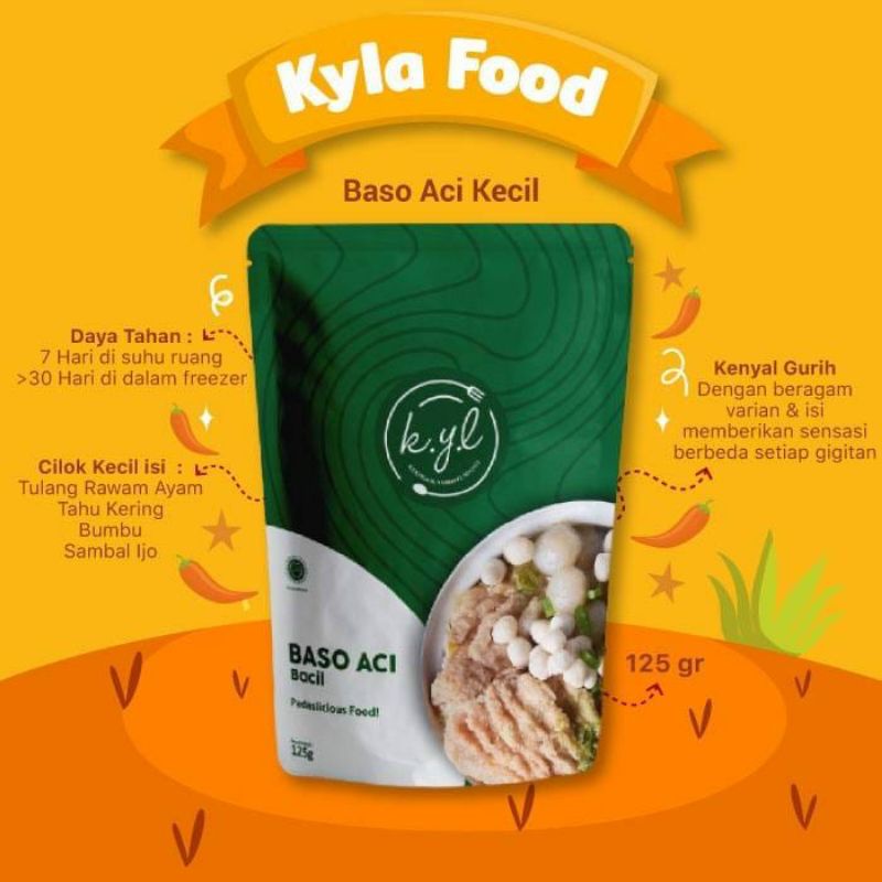 Jual [Dew'z Store] - Kyla Food Baso Aci Kecil 125gr BASO ACI KECIL ...