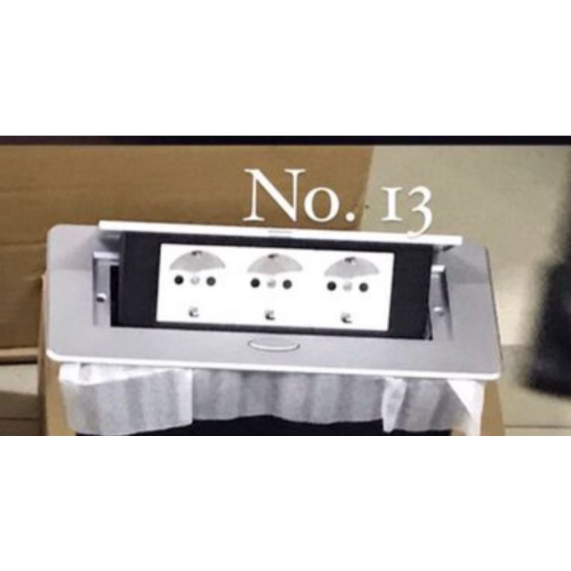 Jual stop kontak meja meeting pop up table power soket outlet usb ...