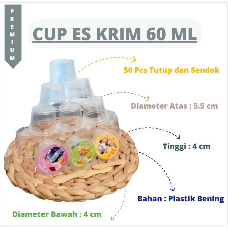 Jual Wadah Cup Es Krim Cup Tutup Es Krim Harga Cup Plastik Es Krim Shopee Indonesia