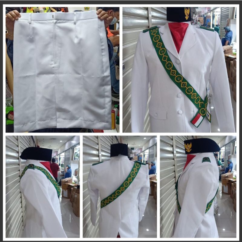 Jual BAJU PDU PASKIBRA SERAGAM PDU PASKIBRA PUTRI SATU SET PDU ...