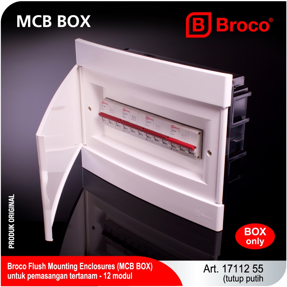 Jual Broco Electrical 17112-55 Box MCB 12 Group IB White | Shopee Indonesia