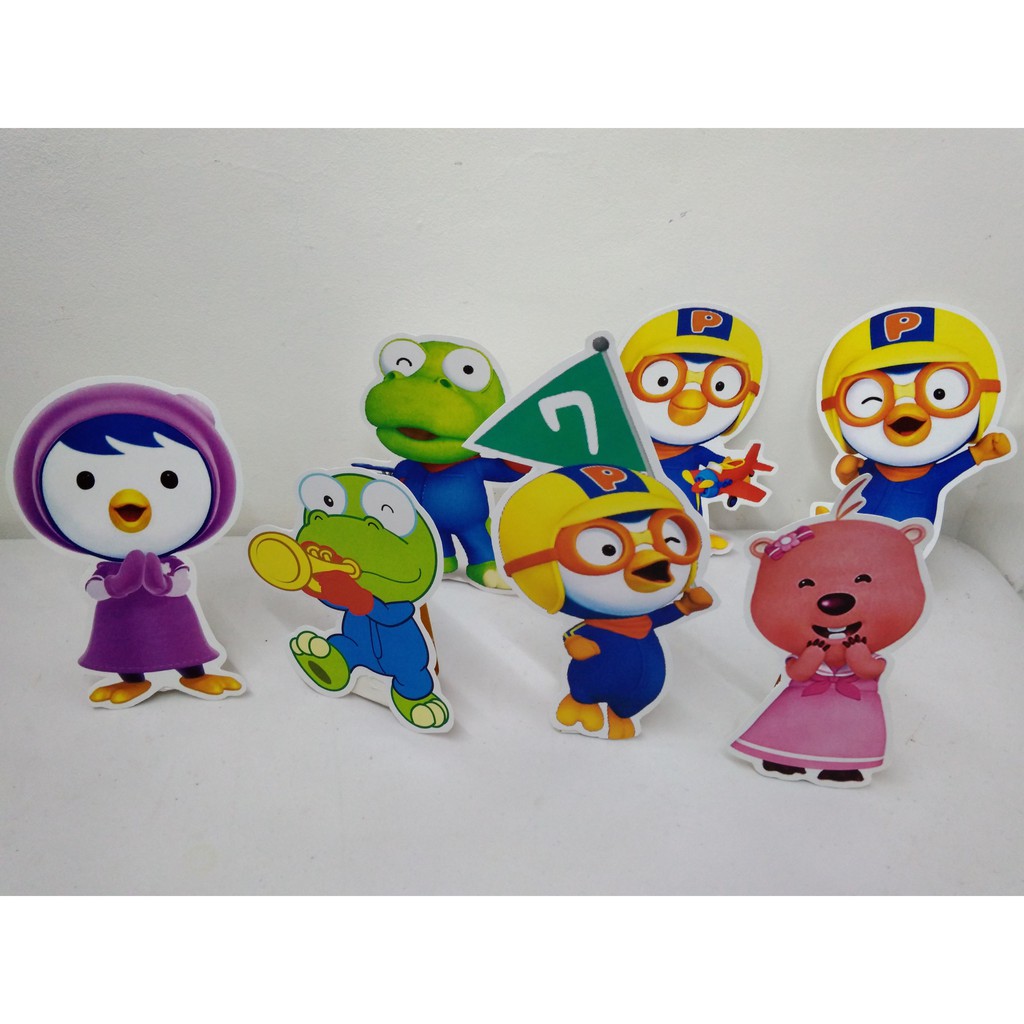 Jual Hiasan meja pororo / centerpiece pororo / paperdoll pororo ...