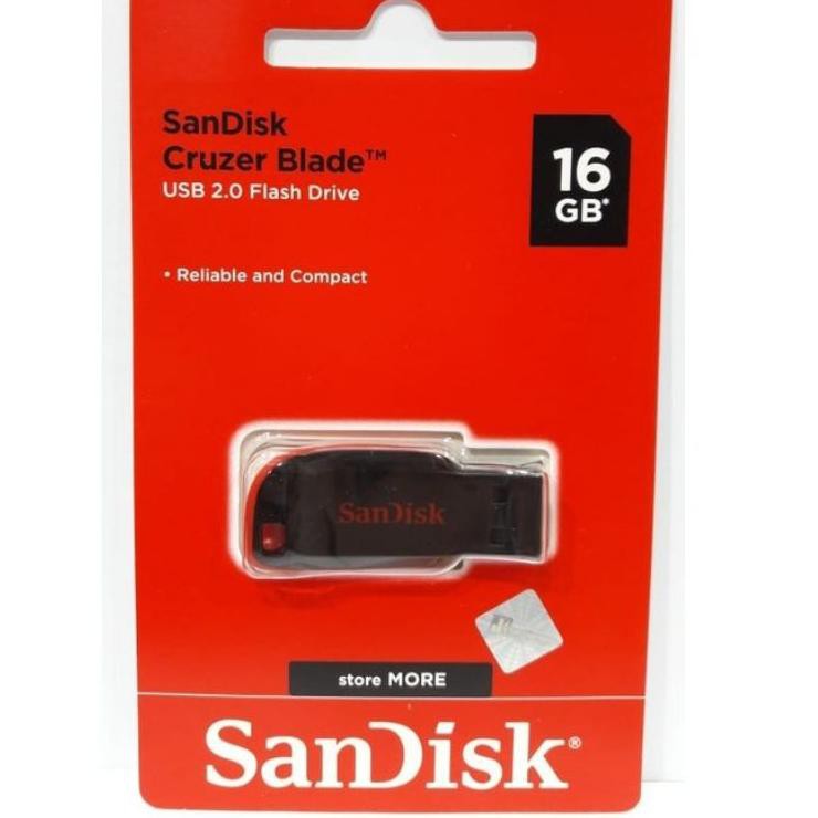 Jual SanDisk Flashdisk Cruzer Blade 16GB Original (Isi 5) | Shopee ...