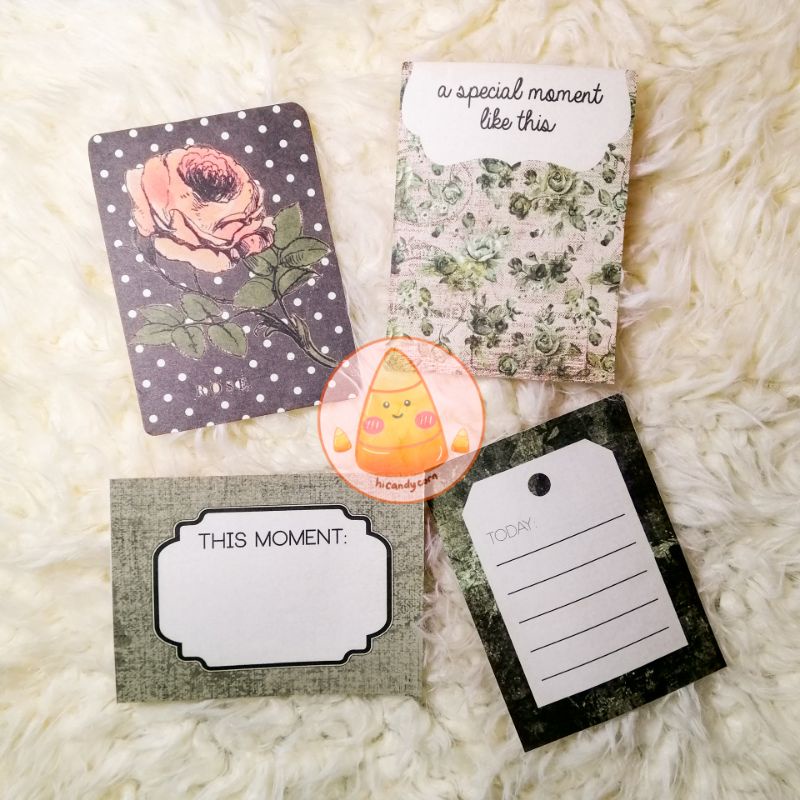 Jual Kertas Scrapbook Hiasan Journal Diary Printed Quotes Jumbo Vintage ...