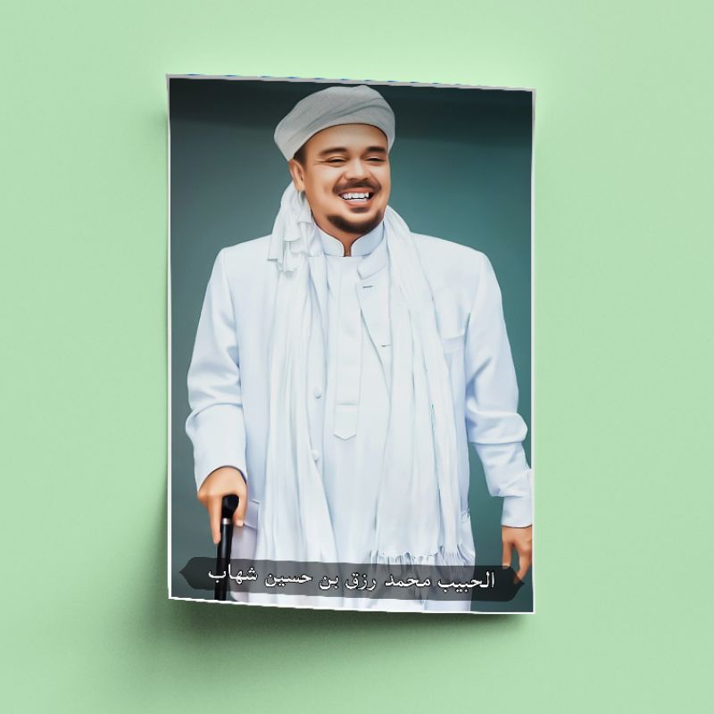 Jual Poster Habib Riziq Sihab U26 / Poster Ulama A3+ / Free Custom ...