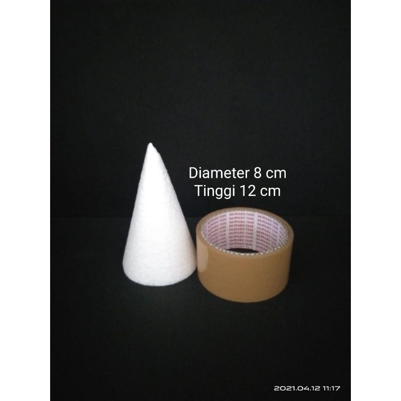 Jual Diameter 8cm Styrofoam Cone Gabus Kerucut Ukuran tinggi pilih di ...