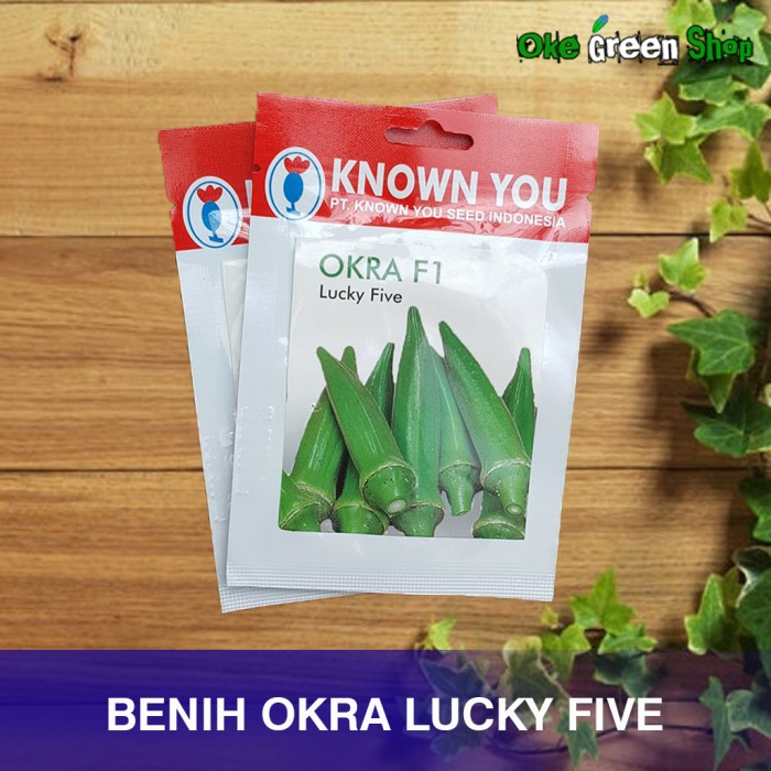 Jual Benih Bibit Sayur Buah Okra Hijau Lucky Five Known You Seed SP yesss | Shopee Indonesia