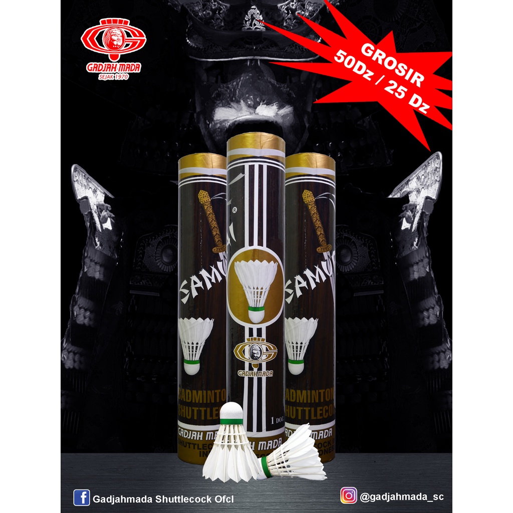 Jual Samurai Coklat Glosir 50/Shuttlecock Samurai Coklat/ Shuttlecock ...