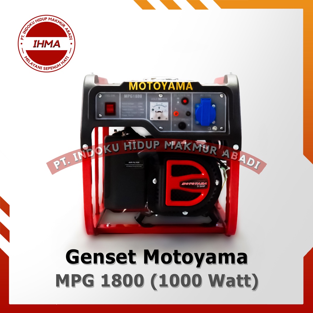 Jual Genset Listrik Bensin Motoyama MPG 1800 - Gasoline Generator ...