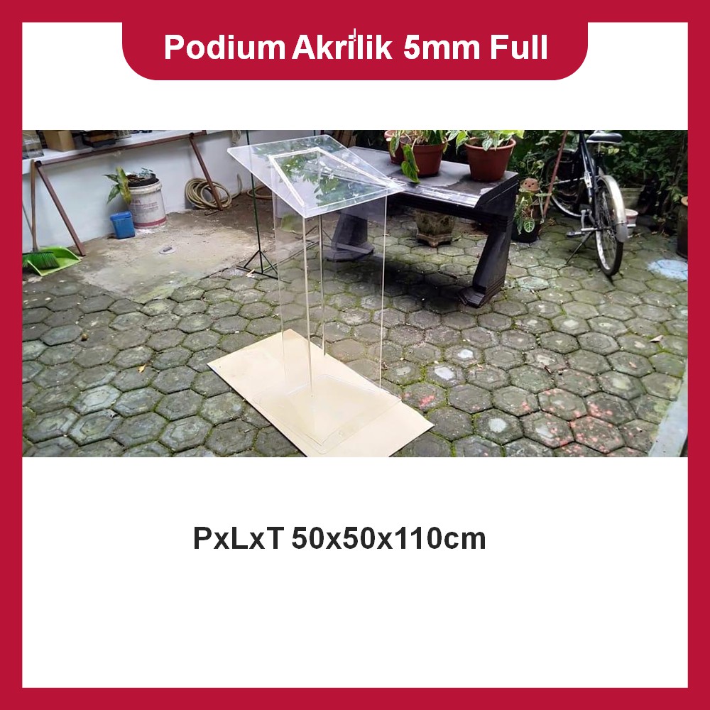 Jual Akrilik Podium Besar PxLxT 50x50x110cm | Shopee Indonesia