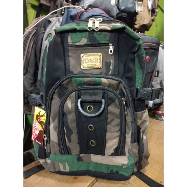 Jual Tas ransel bahan kain jarit motif doreng ..tinggi 40 cm | Shopee ...