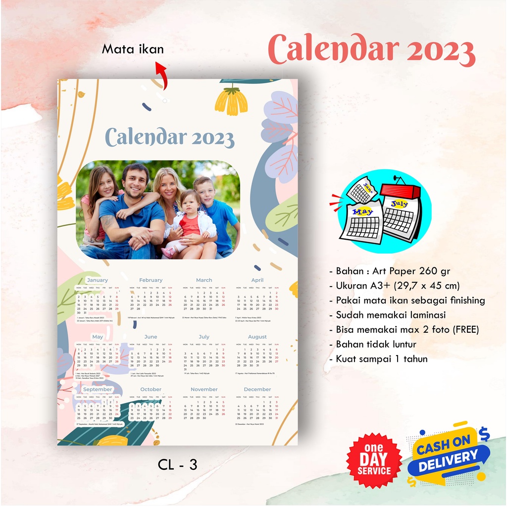 Jual KALENDER CUSTOM / CALENDAR 2024 | Shopee Indonesia