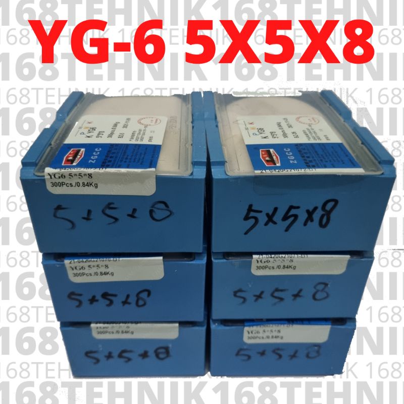 Jual MATA WIDIA 5x5x8 CEMENTED CARBIDE TIP YG6 5x5x8 BOX / BETEL WIDIA ...