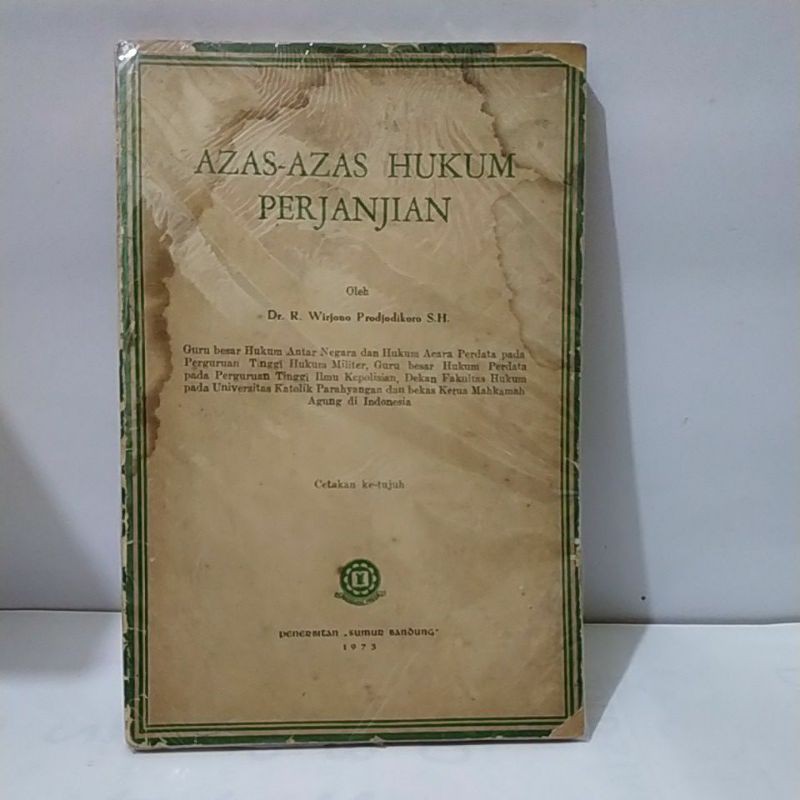 Jual BUKU AZAS-AZAS HUKUM PERJANJIAN #ORIGINAL# | Shopee Indonesia