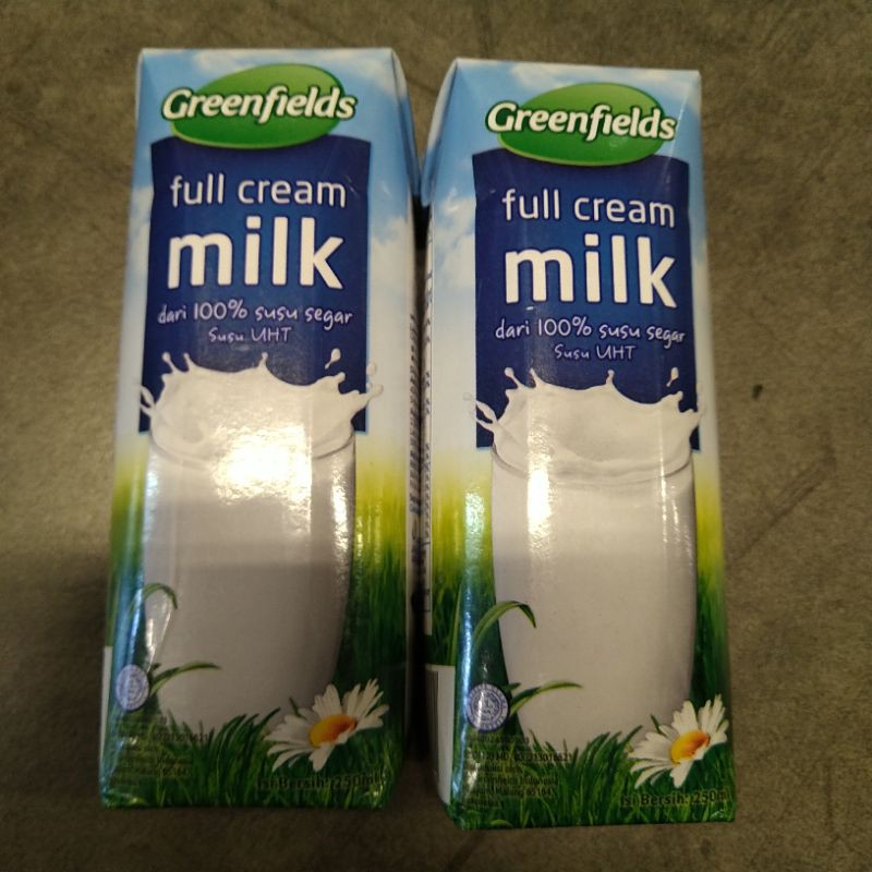Jual Greenfields full cream milk 250ml susu uht | Shopee Indonesia