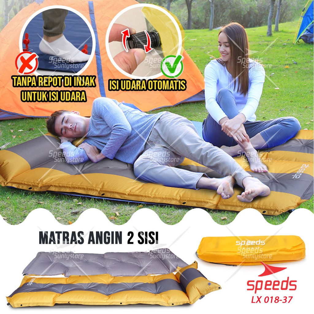 Jual SPEEDS Matras Angin Kasur Tiup Matras Camping Outdoor Sleeping Pad ...
