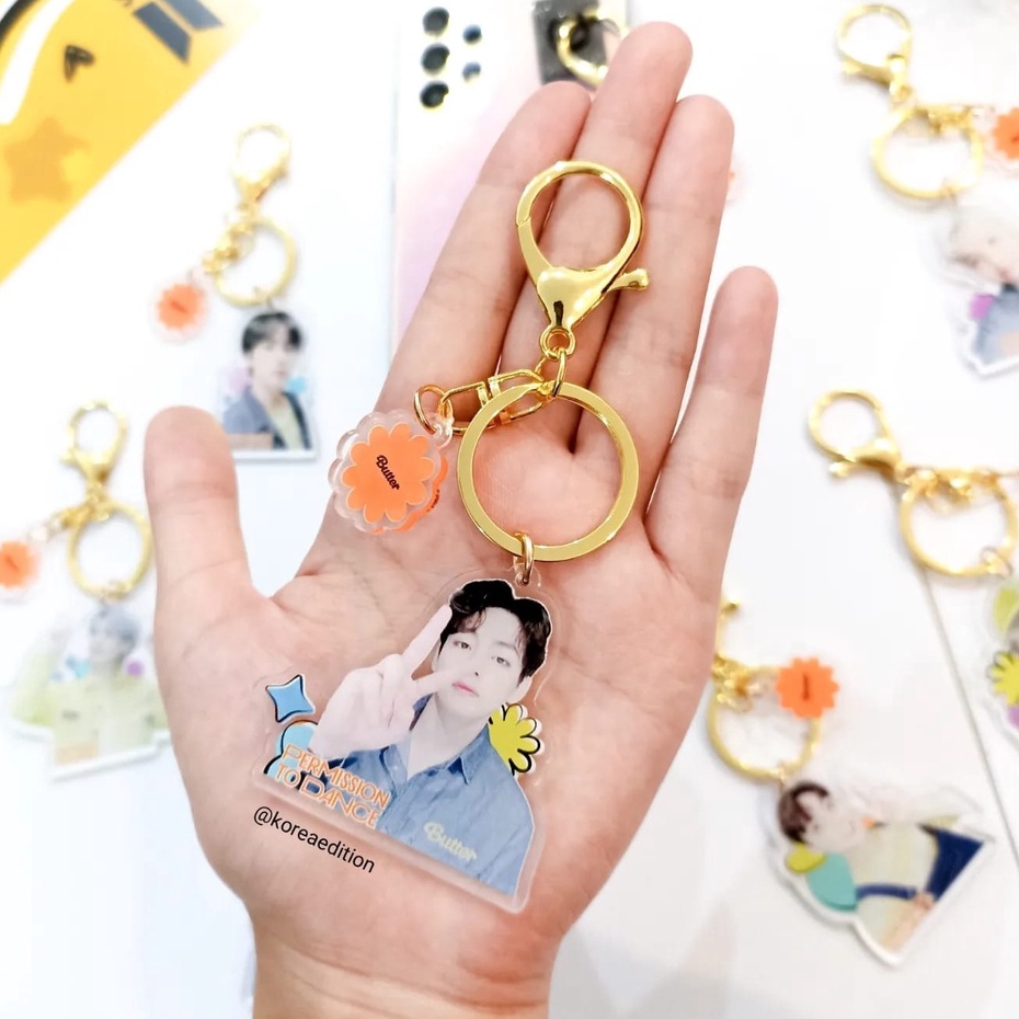Jual Keyring keychain Gantungan Kunci Akrilik BTS PTD Little Wishes Permission To Dance Jungkook ...