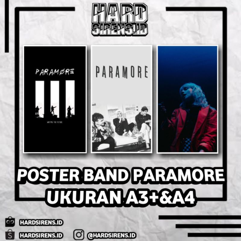 Jual Poster Paramore Poster band Paramore poster emo poster band poster ...