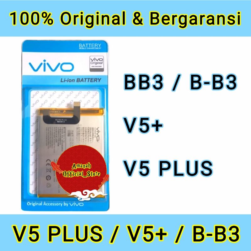 Jual Baterai Vivo V5+ / V5 Plus / BB3 / B-B3 100% ORIGINAL BERGARANSI DAN BERKUALITAS BATRE ...
