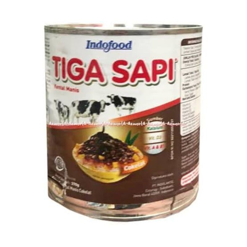 Jual Tiga Sapi Kaleng Coklat 370gr | Shopee Indonesia