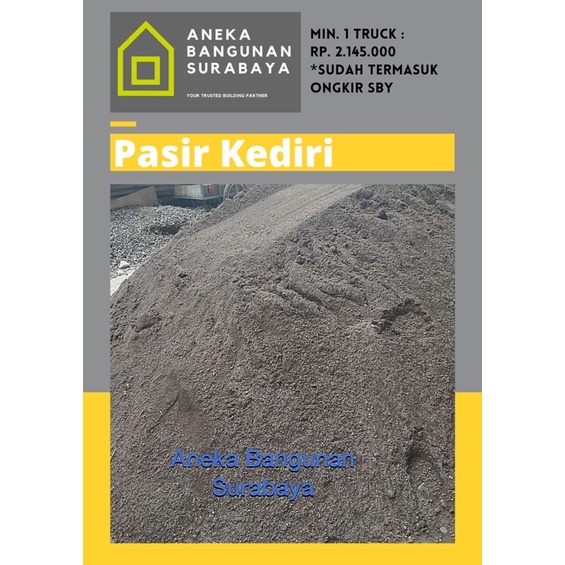 Jual Pasir Kediri (1 rit truck : 8-9 kubik) KHUSUS SURABAYA | Shopee ...