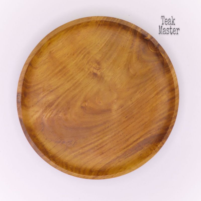 Jual Piring kayu jati,piring kayu uk 20cm | Shopee Indonesia