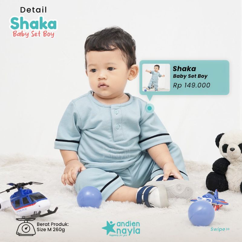 Jual Shaka Baby set boy by Andiennayla | Shopee Indonesia