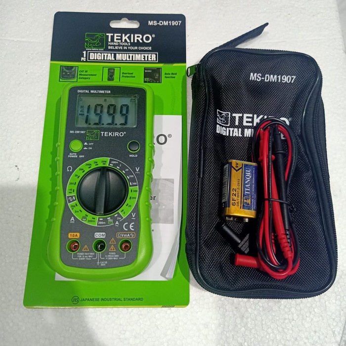 Jual TEKIRO DIGITAL MULTIMETER Tekiro Multimeter Digital MS-DM1907 ALAT ...